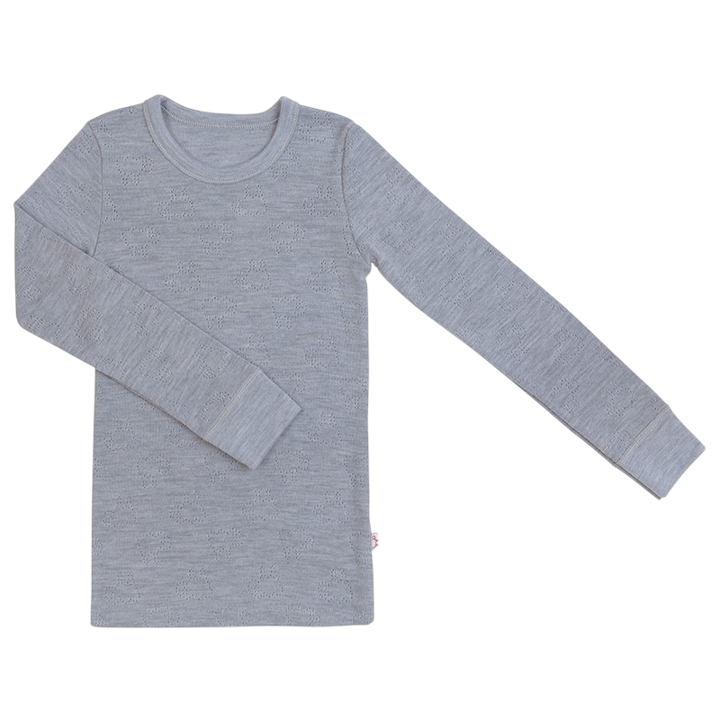 Longsleeve ATTELAS Merino Platinum Grey
