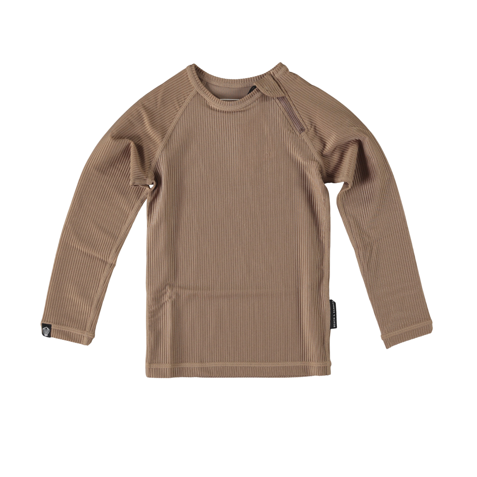 Swim shirt UPF 50+ Ribbed LS Chocolate Malt