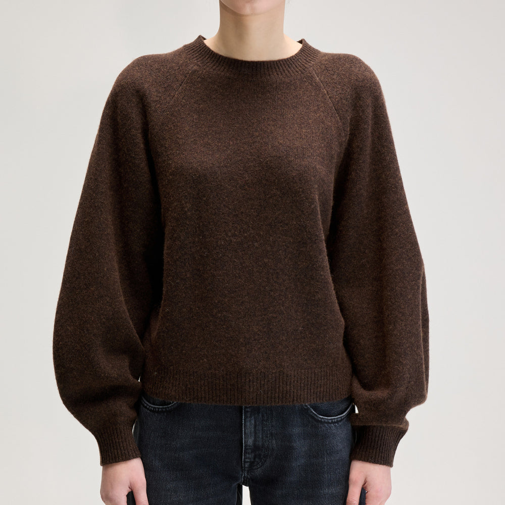 Knitted sweater Ameka Dark Roast