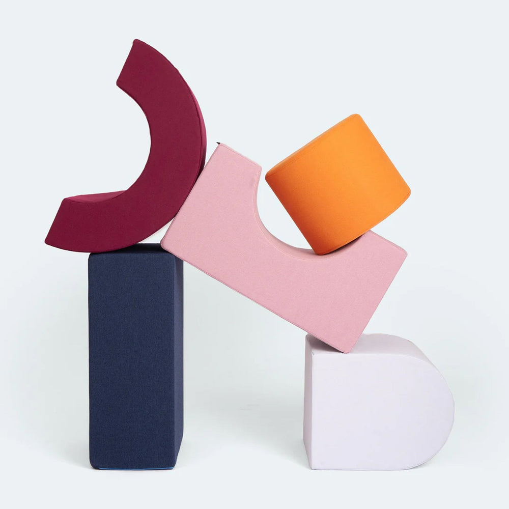 Soft building block set circus Blush / Pink / Berry / Sky / Midnight