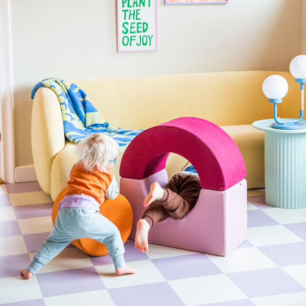 Soft building block set circus Blush / Pink / Berry / Sky / Midnight