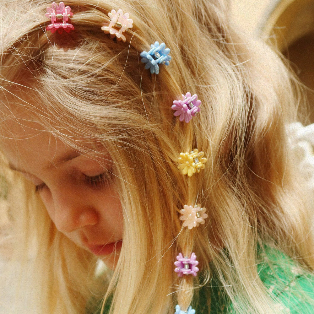 Hair clips 10-pack Mini Flower Multi